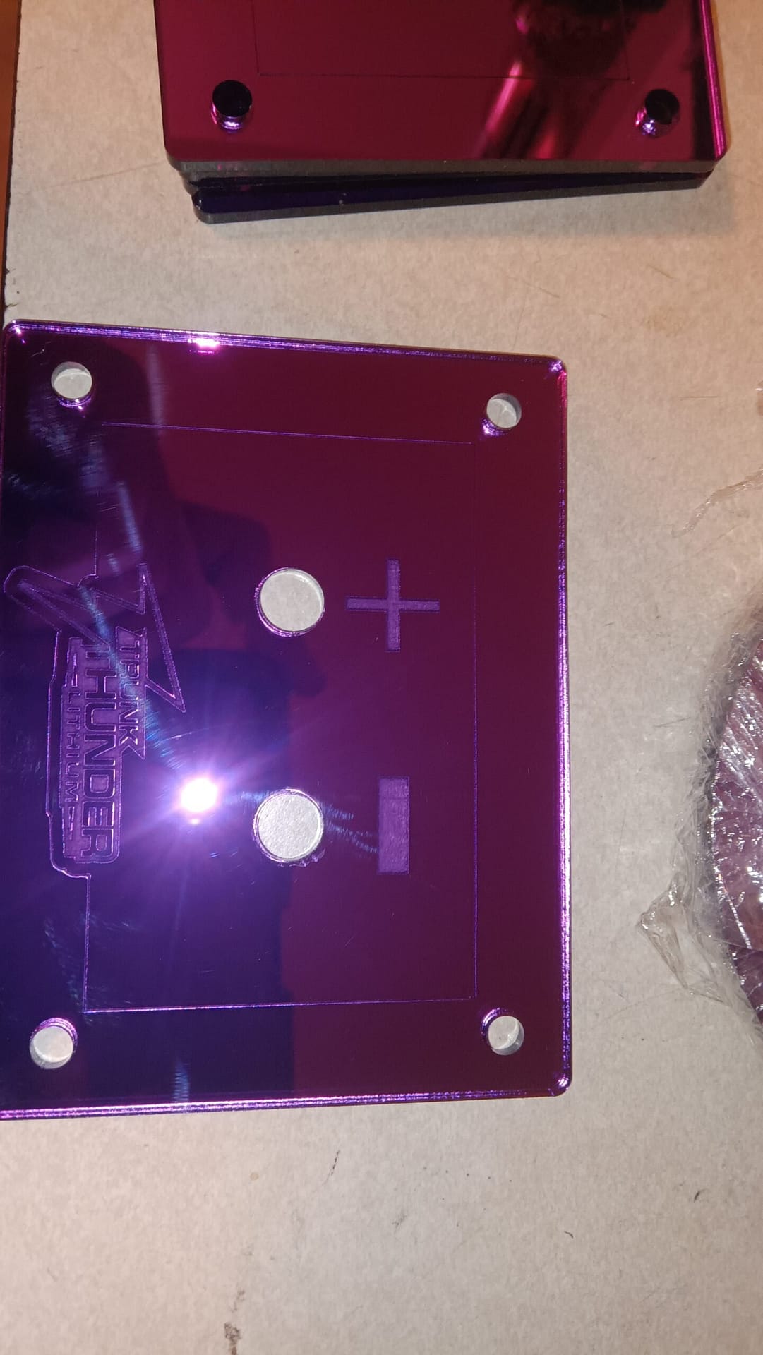 TTL enclosure plates W/ Copper hardware -+- Trunk Thunder Lithium